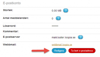 Byta lösenord för Loopias tjänster - SupportWiki SE